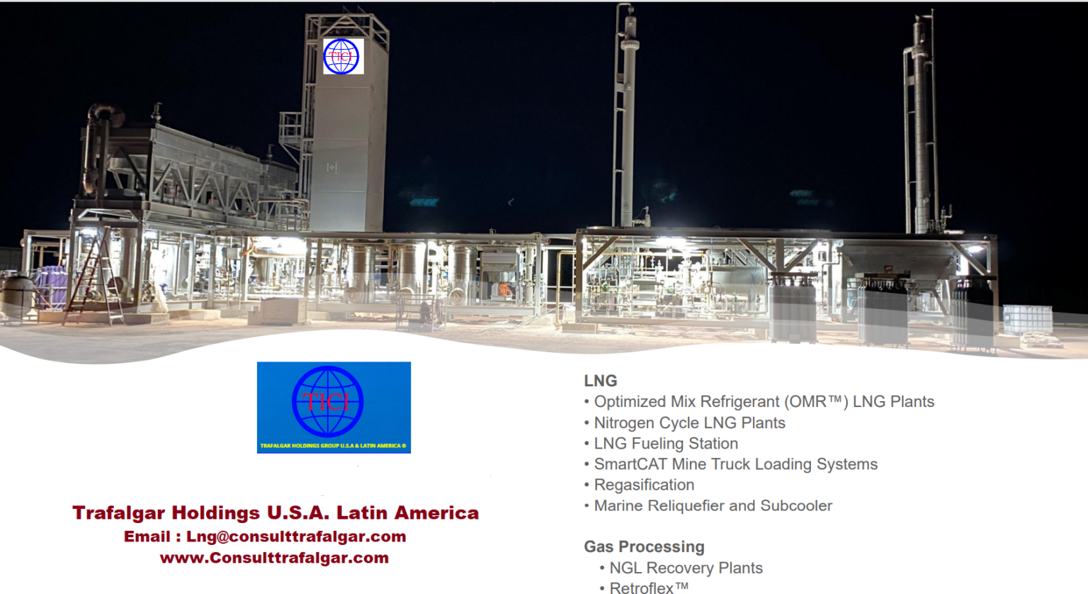 TRAFALGAR LNG MICRO SCALE MODULAR PLANT - TRAFALGAR HOLDINGS U.S.A ...